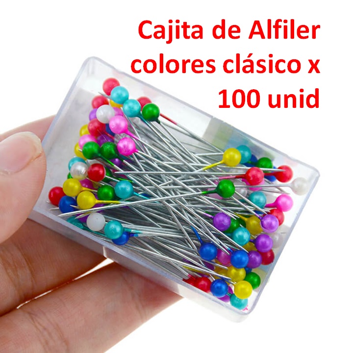 Alfiler con cabeza de colores Clásico – Comercial Lennito
