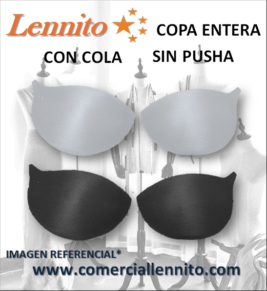 Copas de Brasier Blanco completo sin push-up – Comercial Lennito