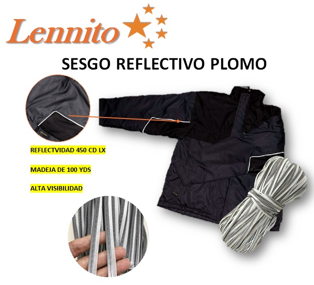ribete sesgo cesgo bies Acordonado Reflectiva Gris Para Confección de 1 ...